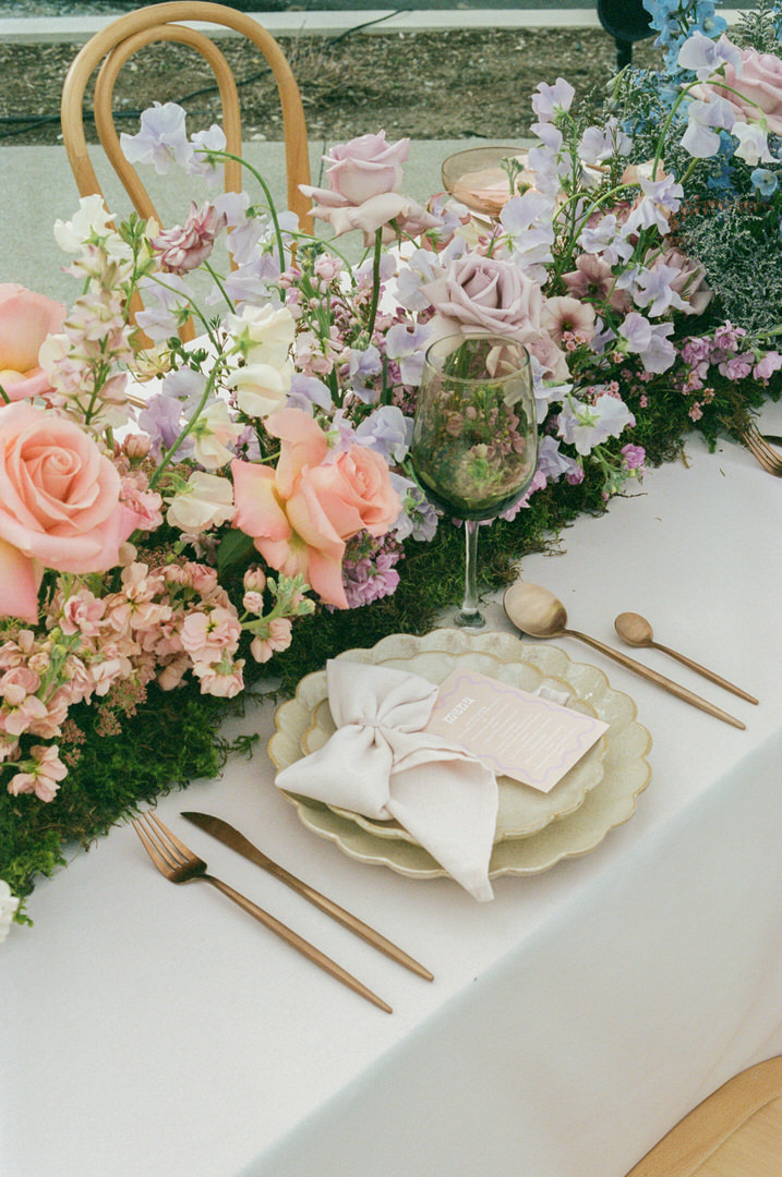 Larc Hill Vineyard Wedding | A + R Colorful Floral Styled Shoot