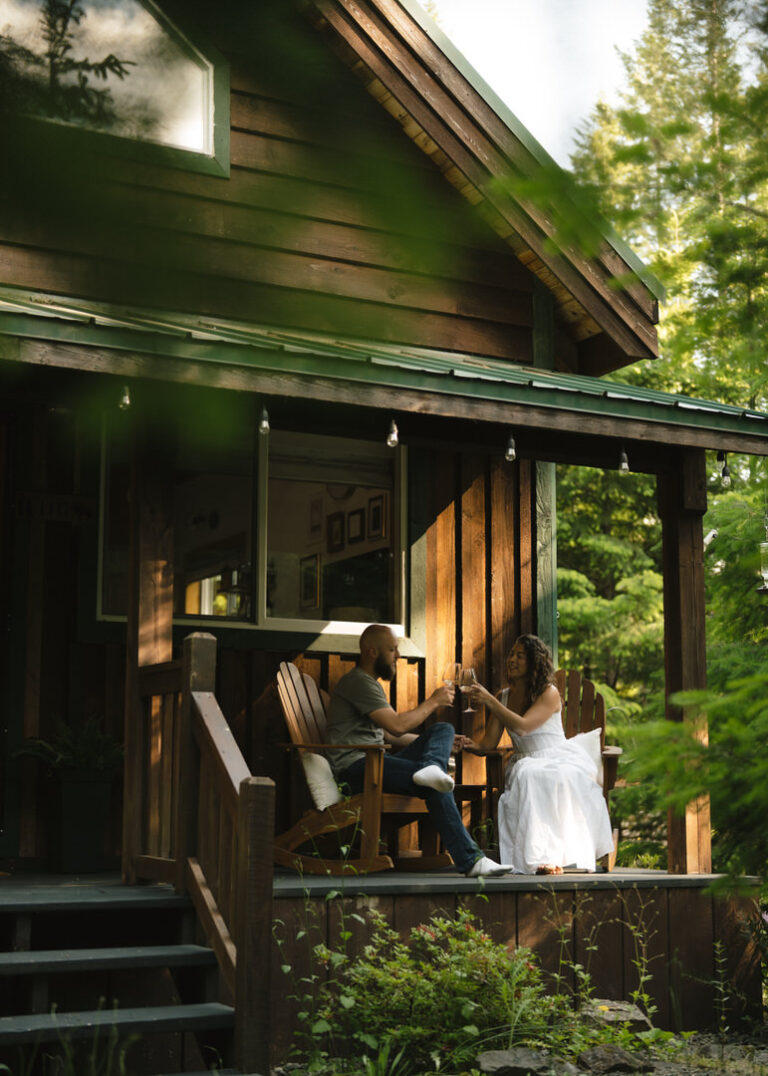 Creekside Cabin Couples Photos | Emily & Stephen - alesiafilms.com